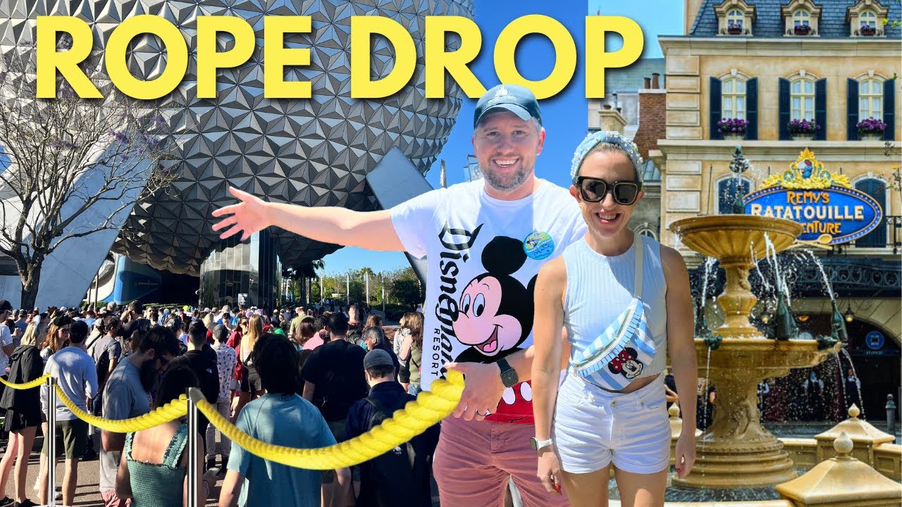 An INTERESTING Morning at Epcot | Rope Drop 2024 at Epcot - YouTube