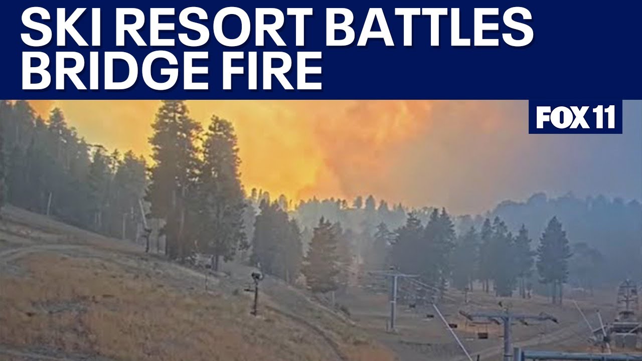 Bridge Fire: Mountain High Ski Resort uses snow-making machines to ...