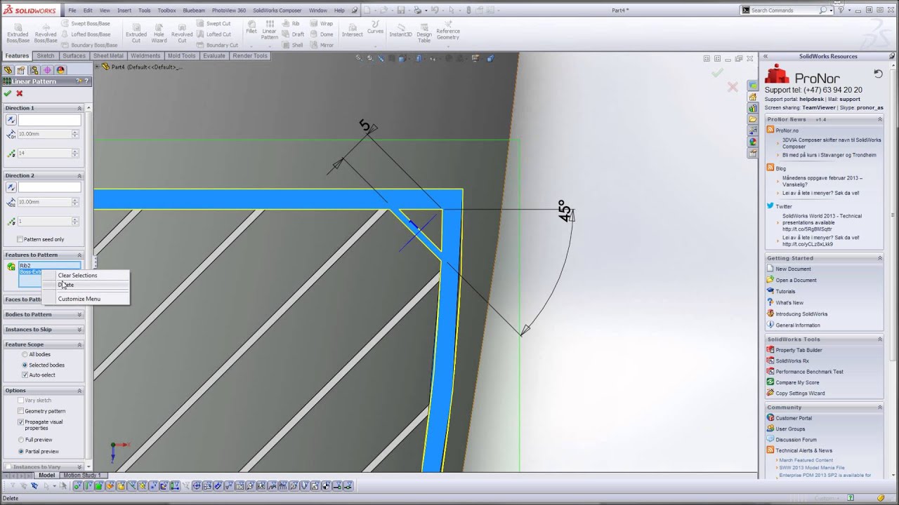 SolidWorks Advanced Part Modeling - YouTube