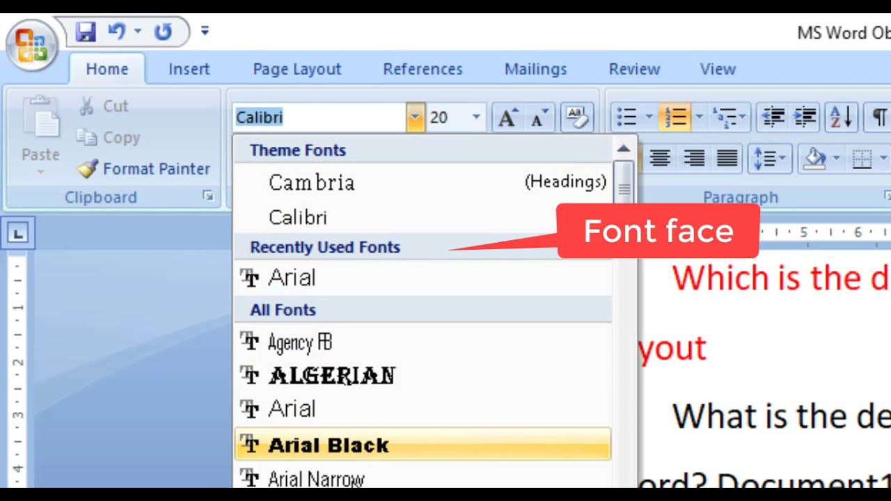 MS Word Objective Questions Part 1 YouTube ms-word-objective-questions-part-1-youtube