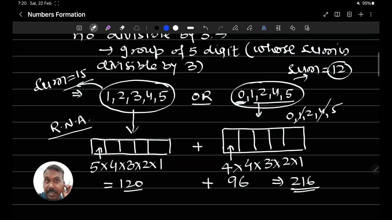 "Number Formation(N-5): Permutations, Combinations, and Divisibility Explained"(L-11) - YouTube