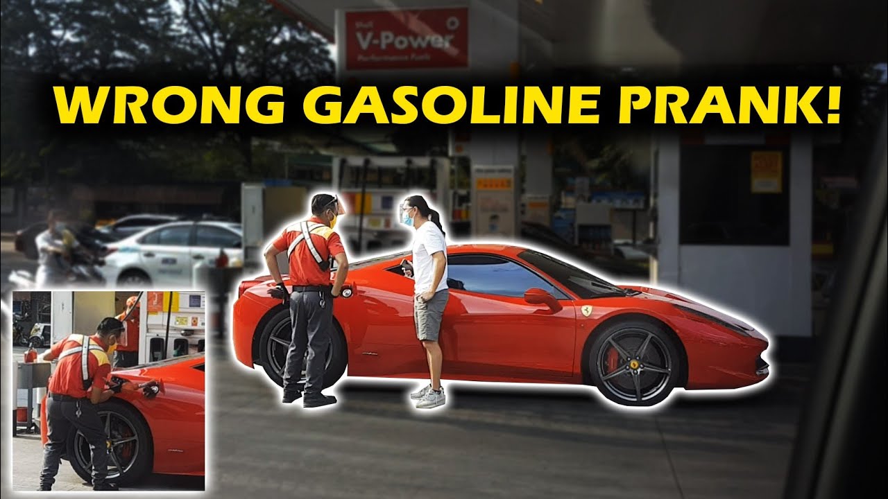 WRONG GASOLINE PRANK SA FERRARI! 🐎🔥 - YouTube