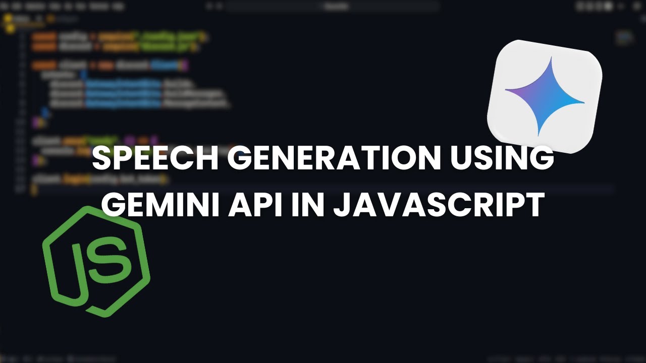 Text to Speech with Gemini API in JavaScript | Google AI Speech ...