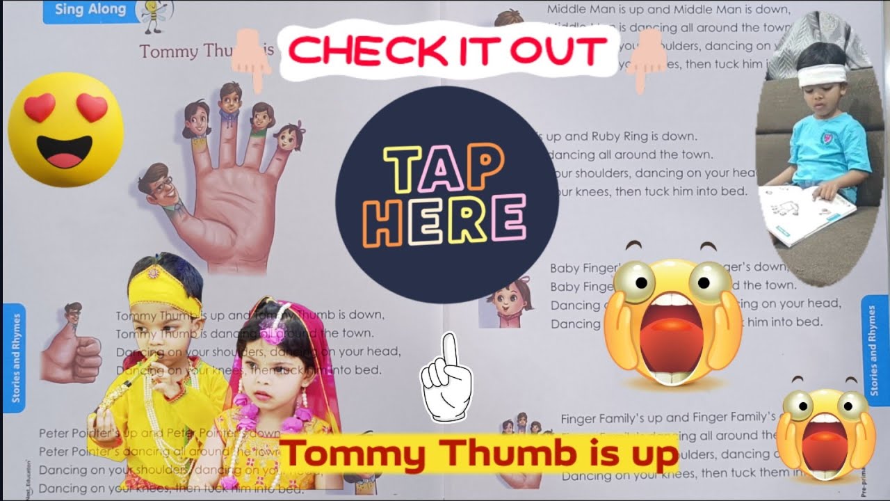Tommy Thumb, Tommy Thumb is up, The finger family song, Mont 3 poems ...
