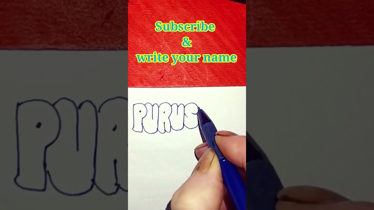 Bubble letter writing || name writing on request#calligraphy #alphabets ...