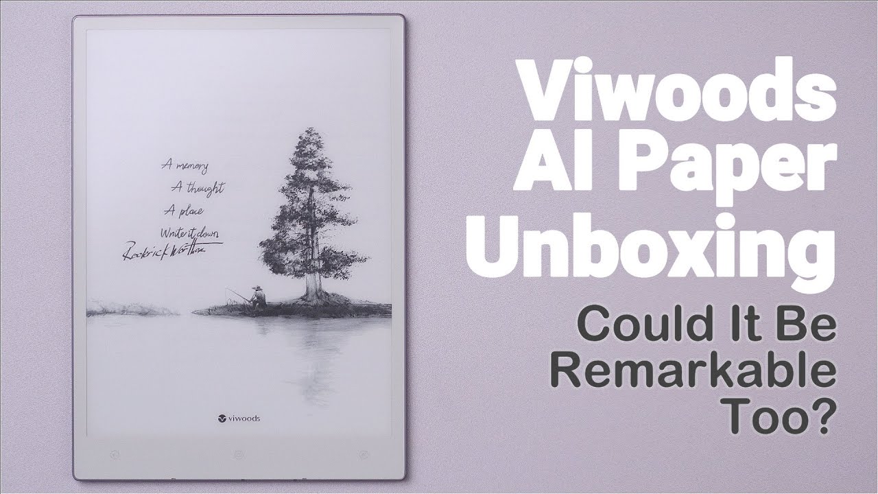 Viwoods AI Paper eInk Tablet Unboxing Impressions - YouTube