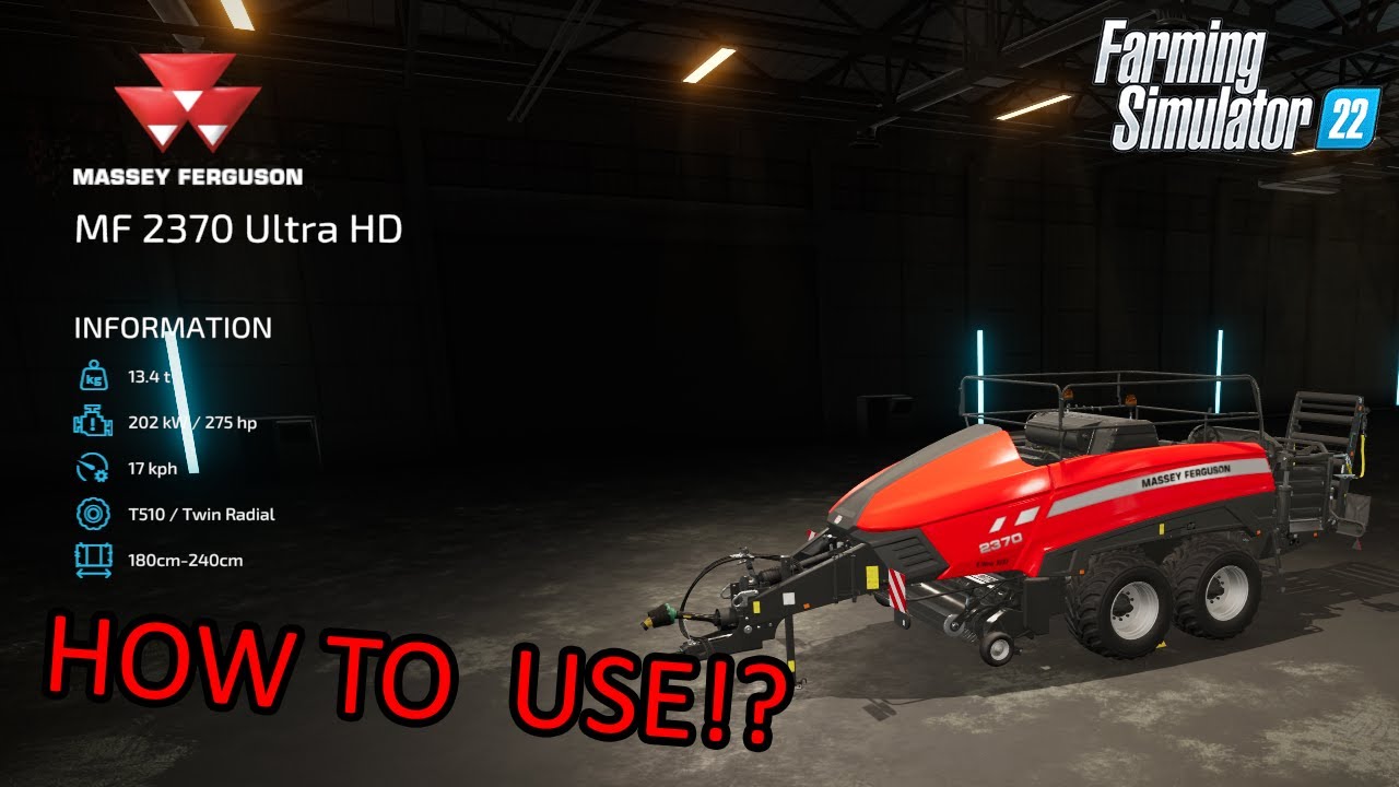 Massey Ferguson MF 2370 Ultra HD (Farming Simulator 22) - YouTube