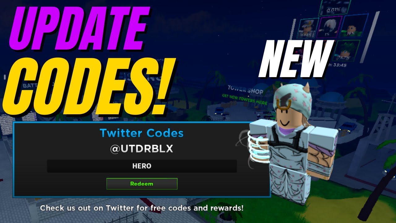 *NEW* UPDATE! HERO* CODES* [UPDATE] Ultimate Tower Defense ROBLOX - YouTube
