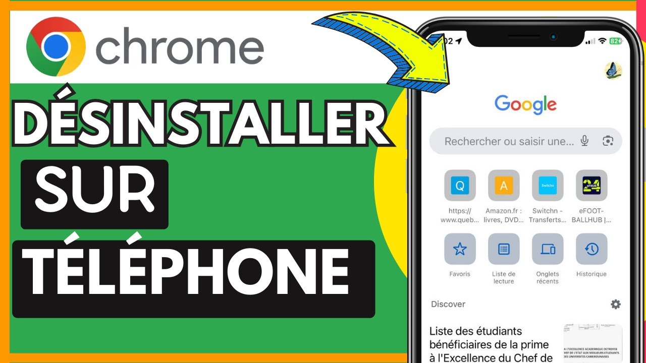 comment désinstaller google chrome sur téléphone (Très Facile) - YouTube