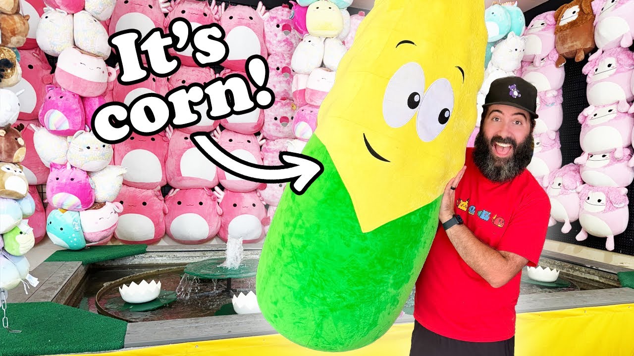 Winning CORN From the Carnival Games at Adventureland! - YouTube