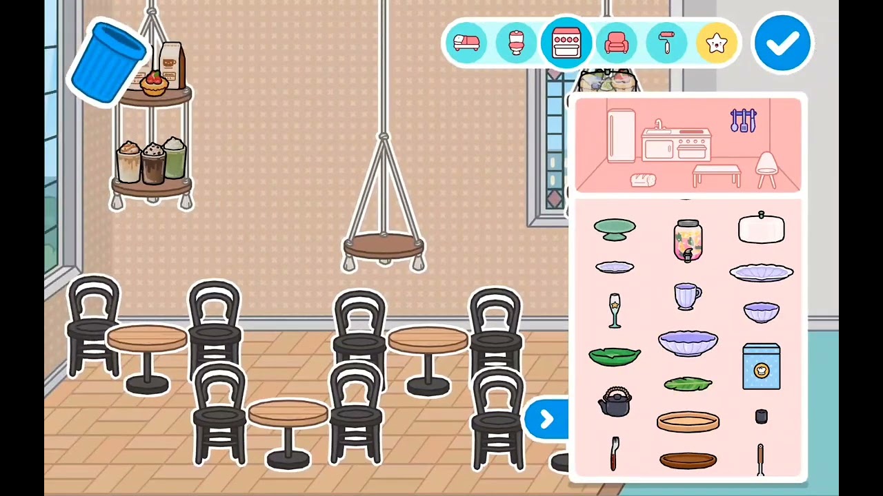 Making a new cute cafe in Toca boca - YouTube