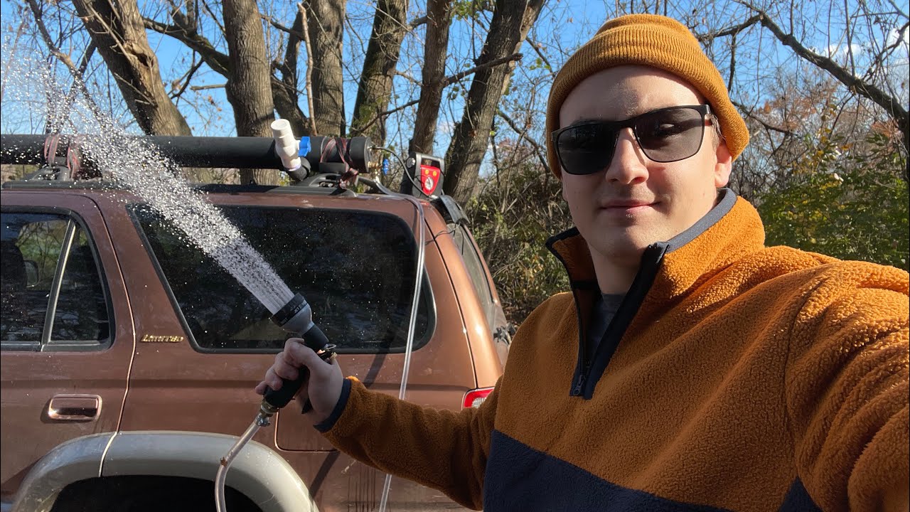 How to Build the BEST Roof Shower for Overlanding - YouTube