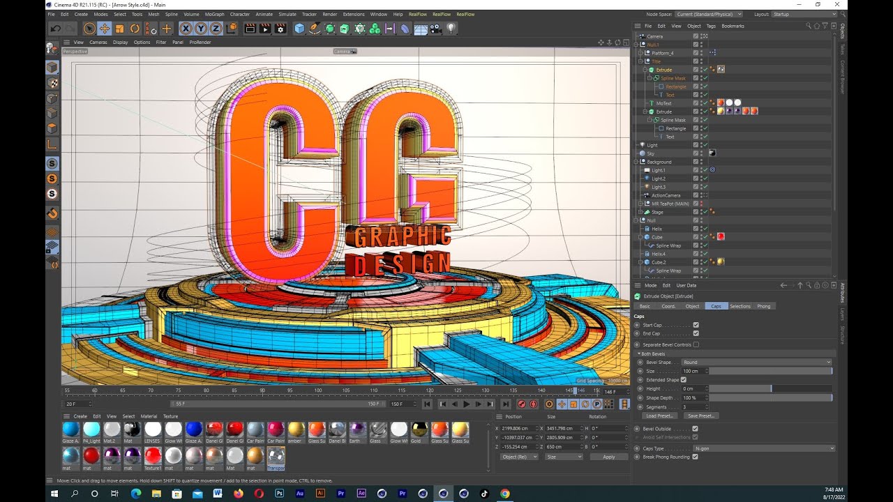 Motion Logo in Cinema 4D - YouTube