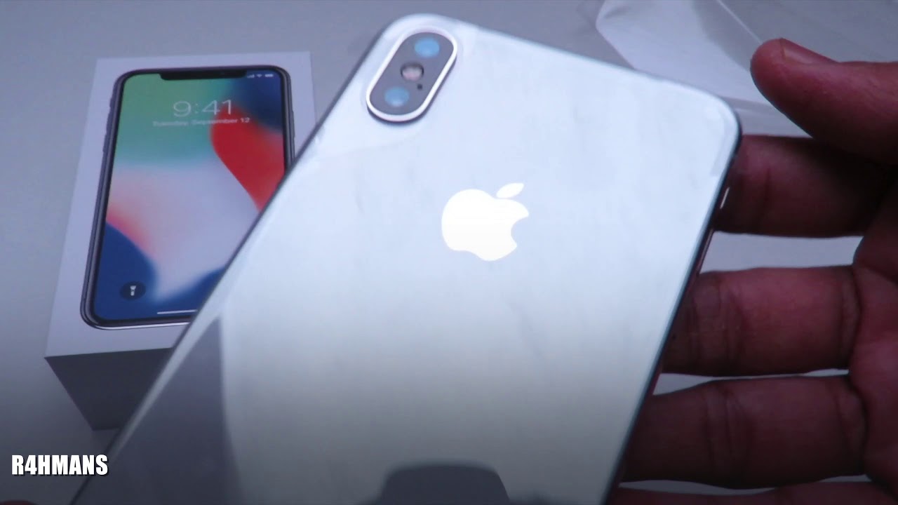 Unboxing iPhone X Silver 256GB - YouTube