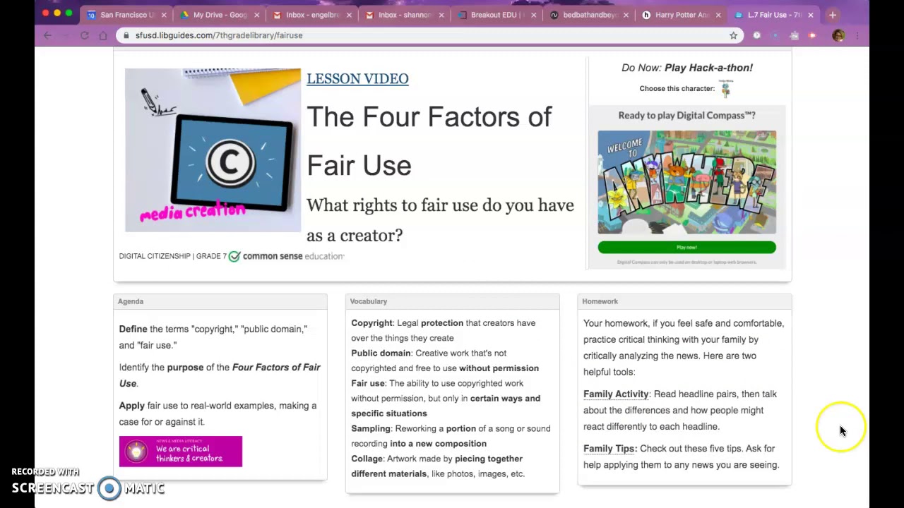 Four Factors of Fair use - YouTube