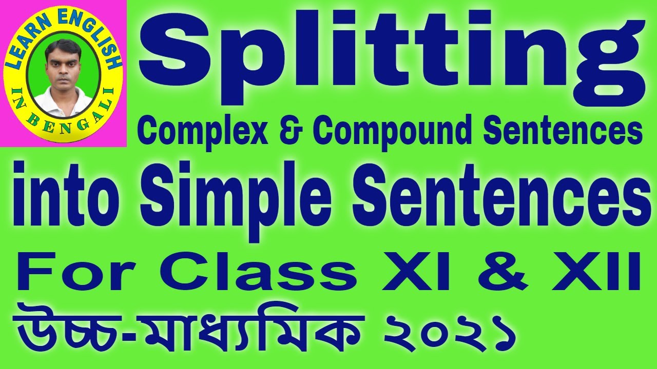 Splitting | English Grammar | Splitting of Sentences | Splitting of ...
