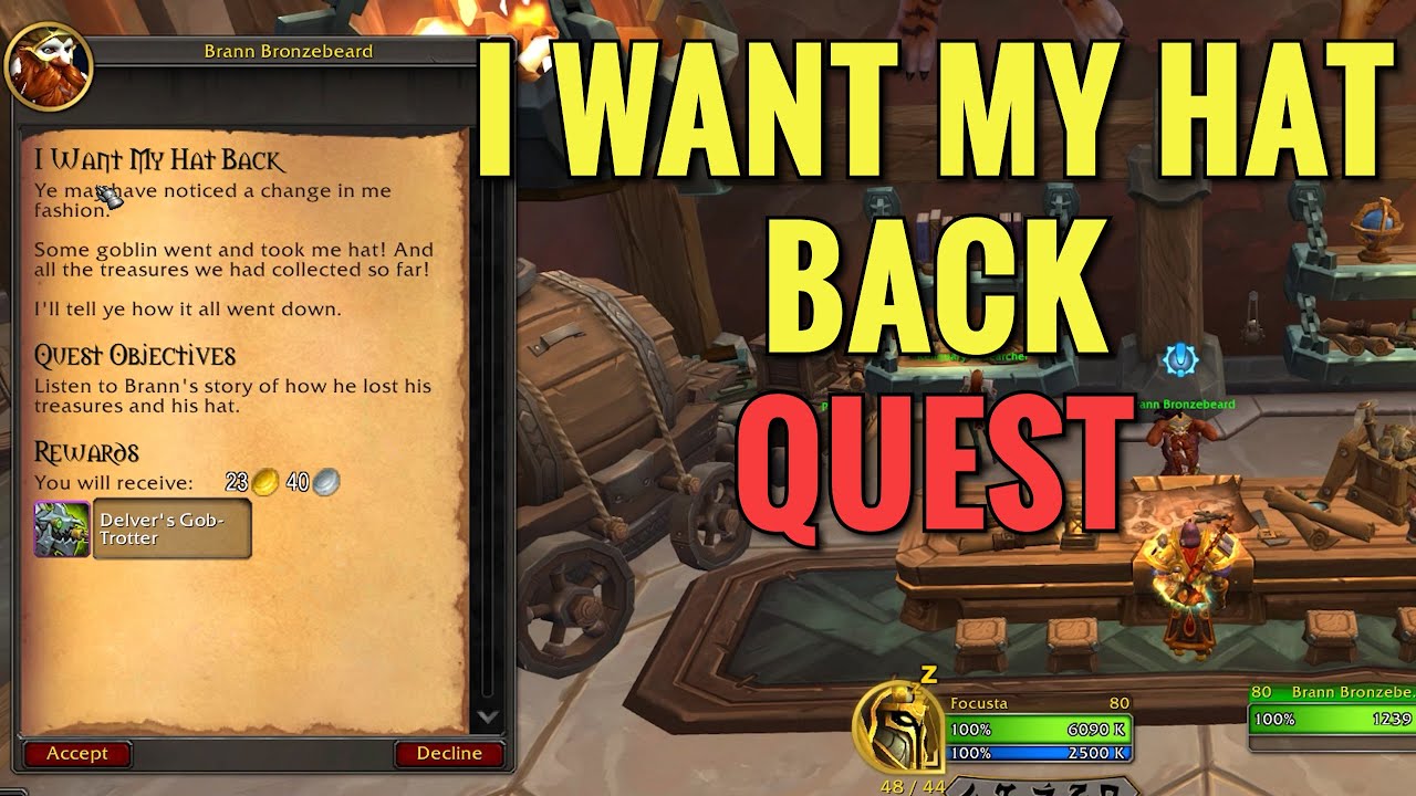 I Want My Hat Back Quest (WoW TWW) - YouTube