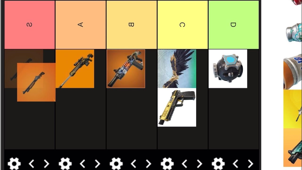 Fortnite chapter 5 season 2 weapon tier list! - YouTube