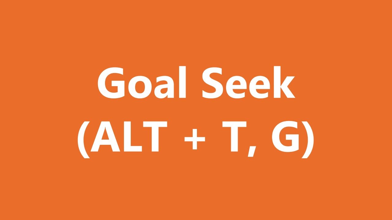 Goal Seek YouTube goal-seek-youtube