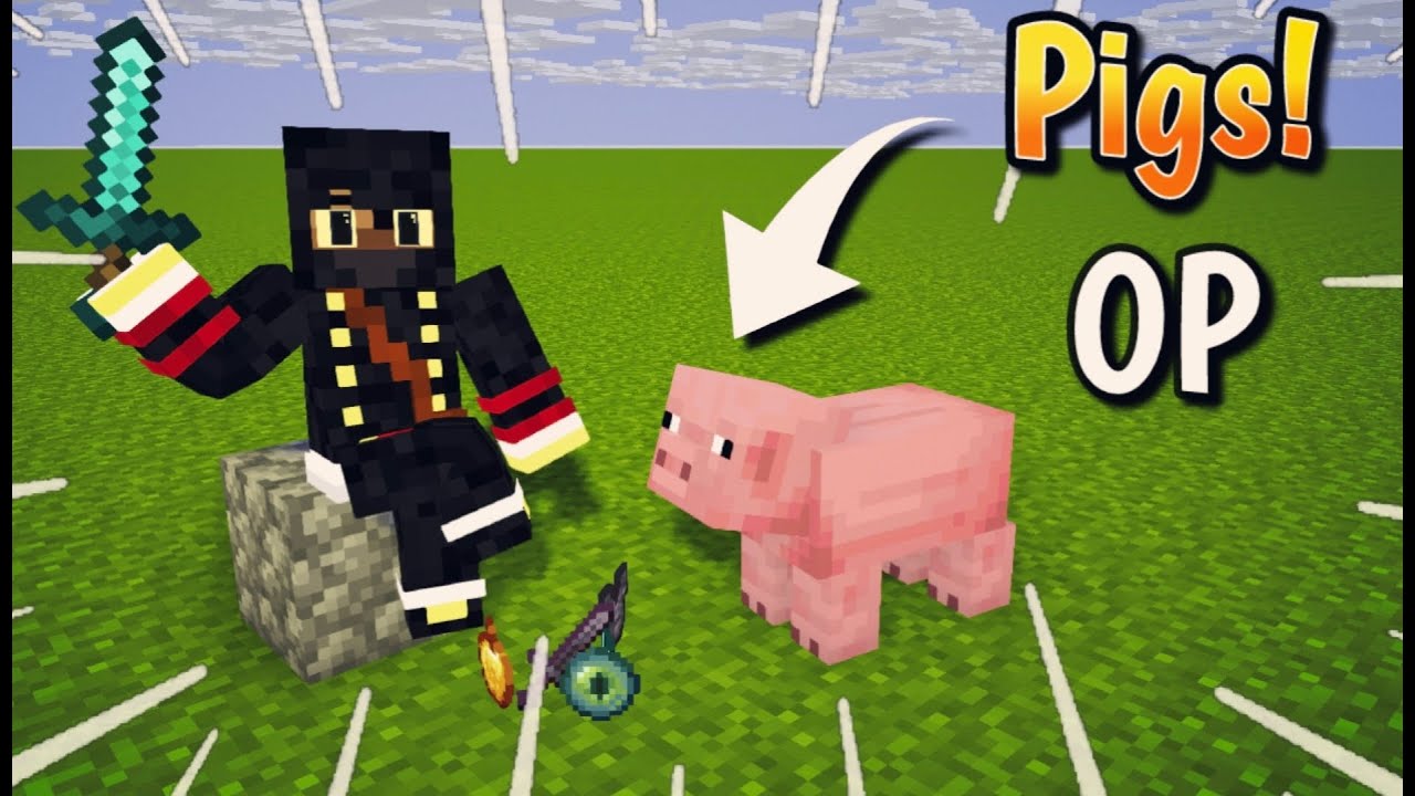 Minecraft But Pigs! give op loots............ @ProBoiz95 @proboii - YouTube