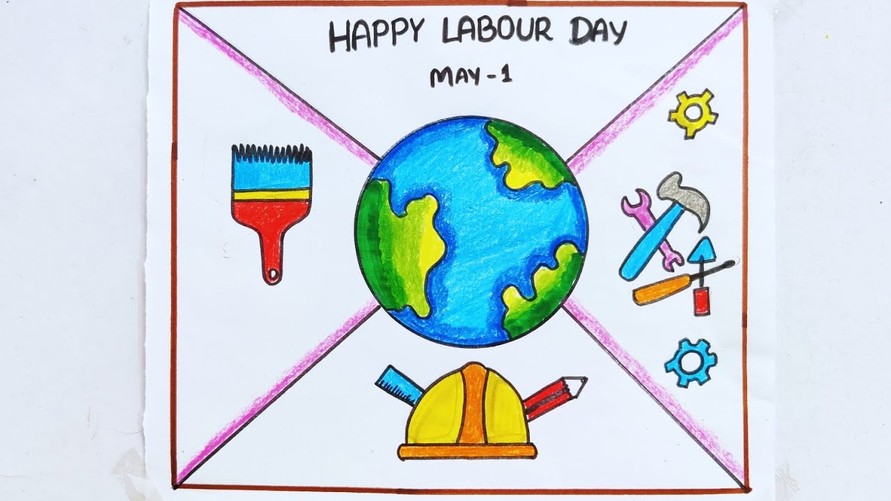 Labour Day Drawing|Labour Day Chart|Labour Day Poster|Labour Day ...
