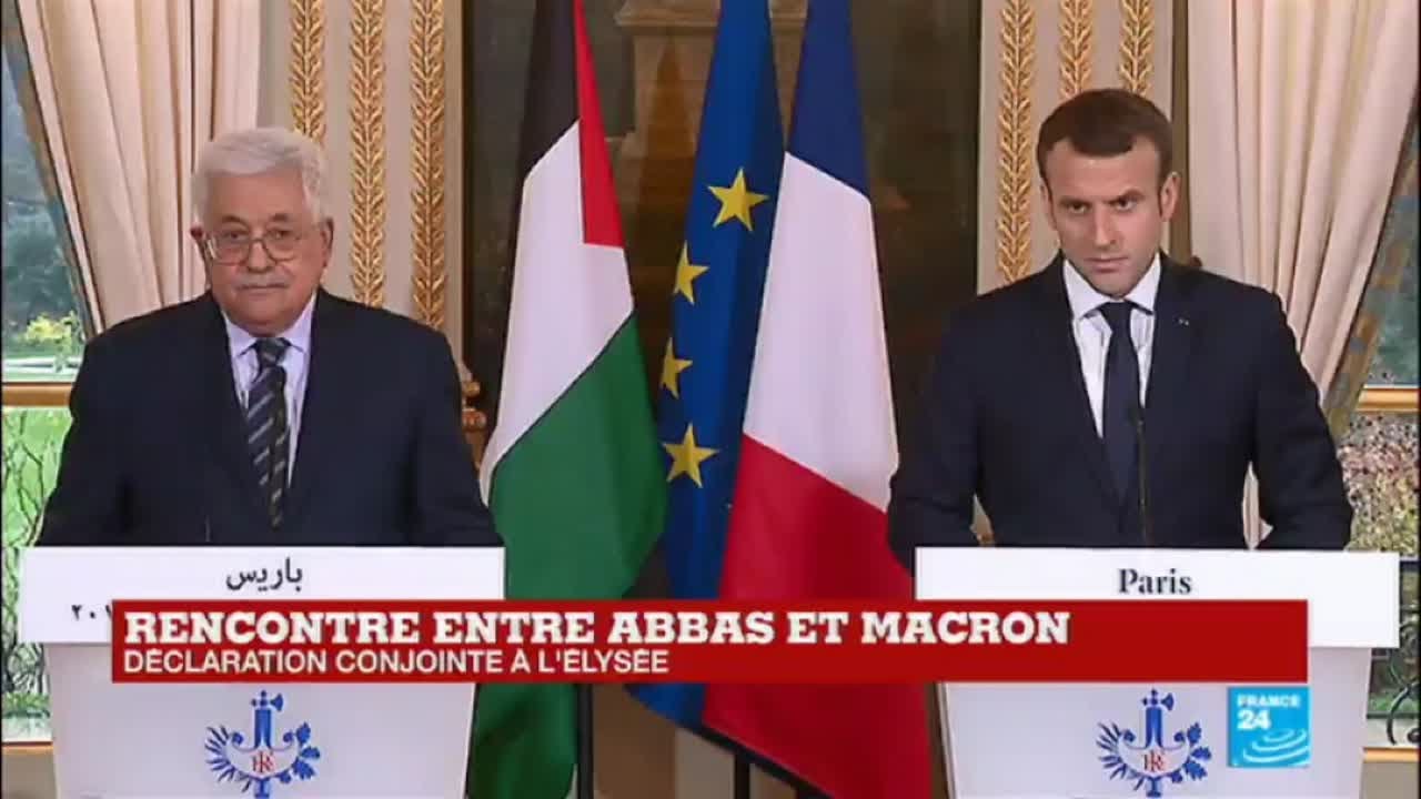REPLAY - Déclaration conjointe de Mahmoud Abbas et Emmanuel Macron à l ...