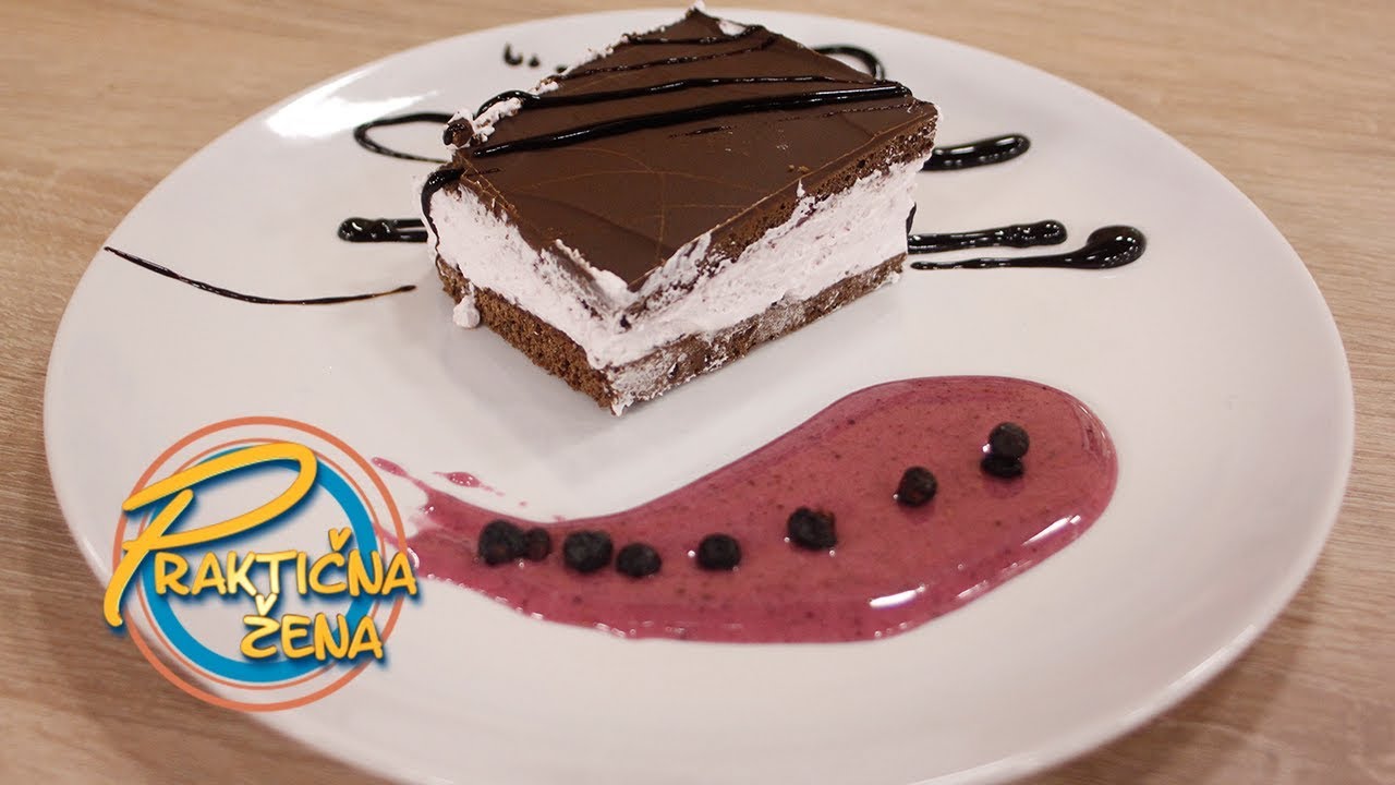 Praktična žena - Milk šnite sa borovnicama - YouTube