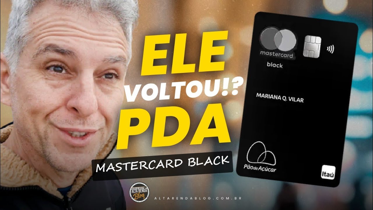 💳CARTÃO MASTERCARD BLACK PDA, ATÉ 5 PONTOS, 20% DESCONTO EM PRODUTOS ...