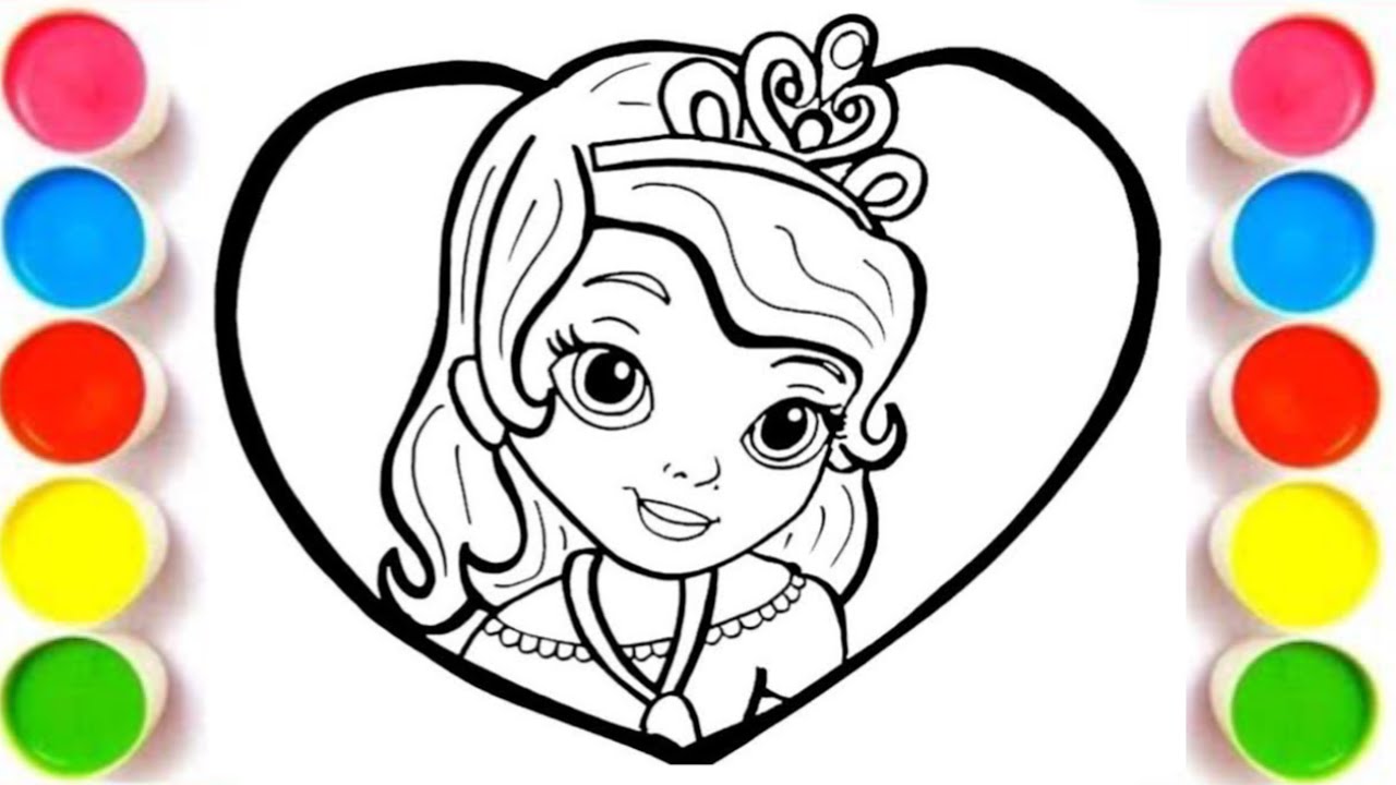 How to Draw Sofia / step by step / Sofia the first / Easy drawing ...