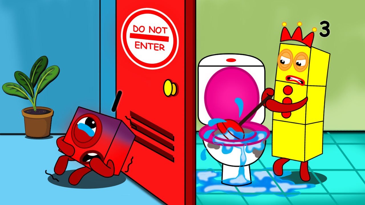 Oh No, Numberblocks 1 does not make it to the potty - Numberblocks ...