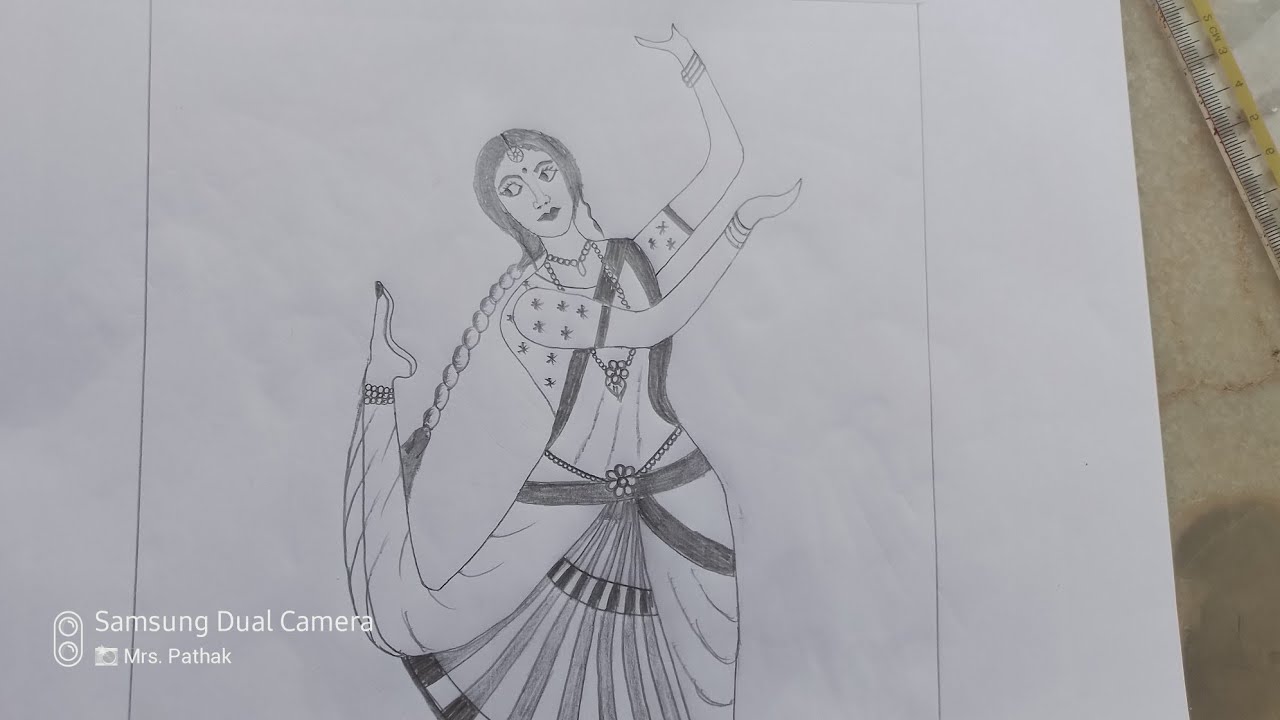 HOW TO DRAW DANCING GIRL# PENCIL SKETCH - YouTube