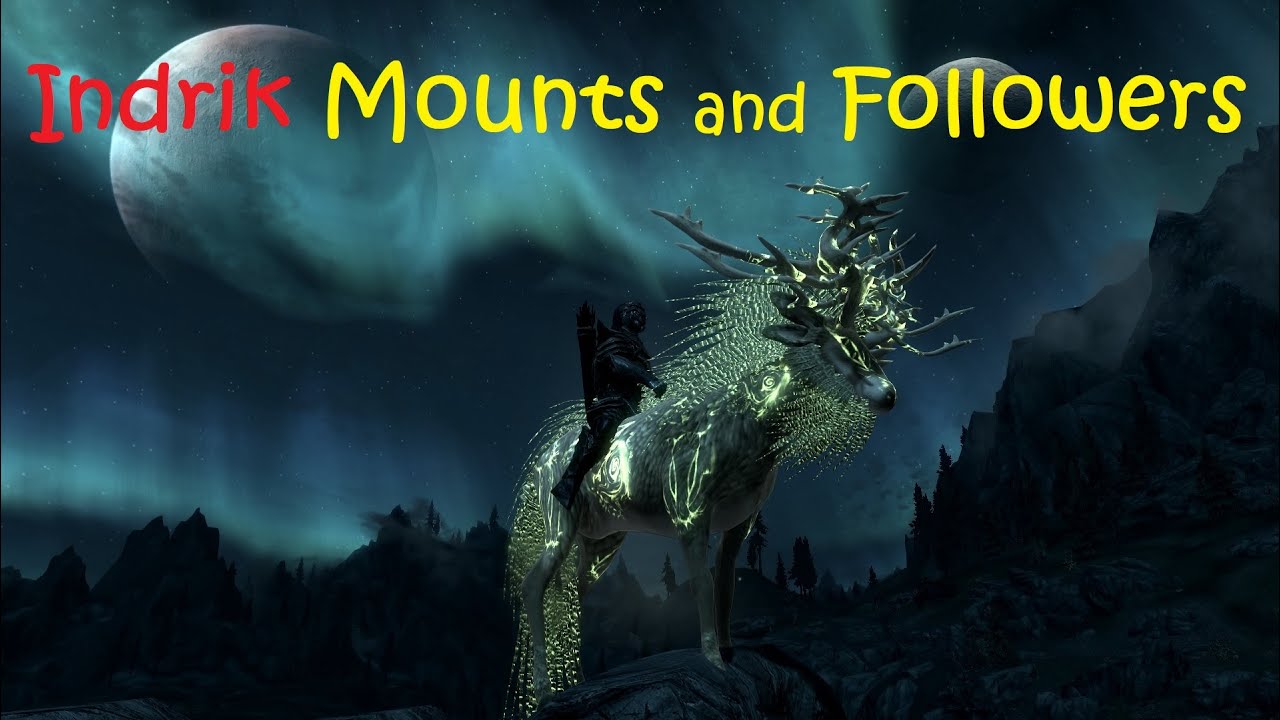 SKYRIM MOD Indrik Mounts and Followers - YouTube