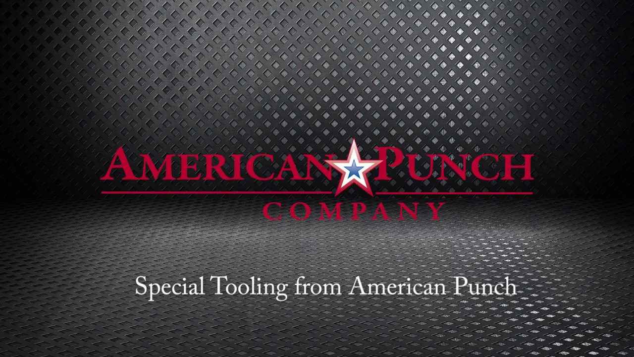 Special Tooling from American Punch - YouTube