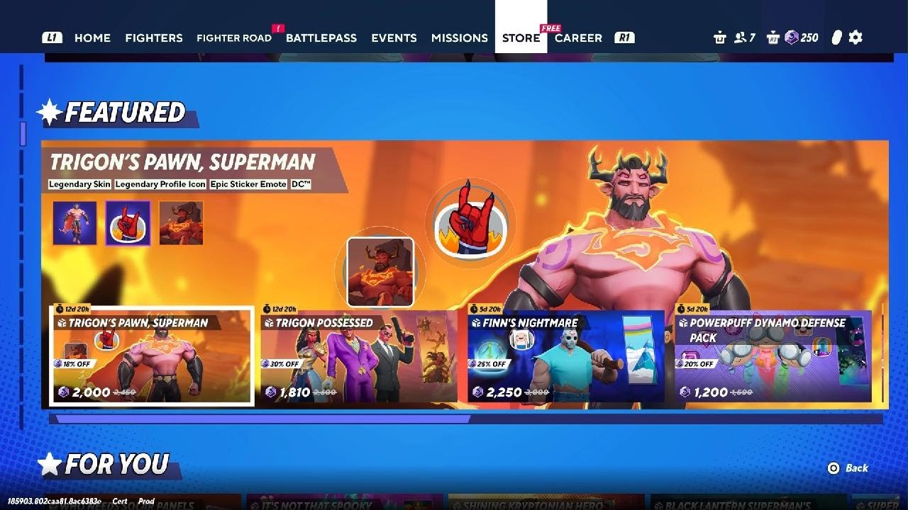 MultiVersus Store | *NEW* Trigon's Pawn, Superman Bundle Review ...