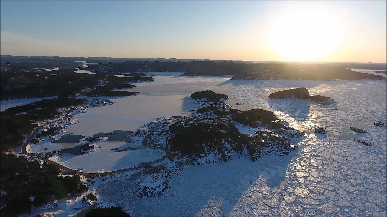 Stunning Drone Footage -- Sea Ice across Atlantic [birds eye view ...