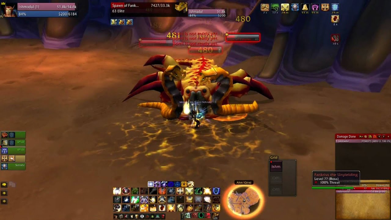 WoW: Protection Paladin solo Battleguard Sartura and Fankriss the ...