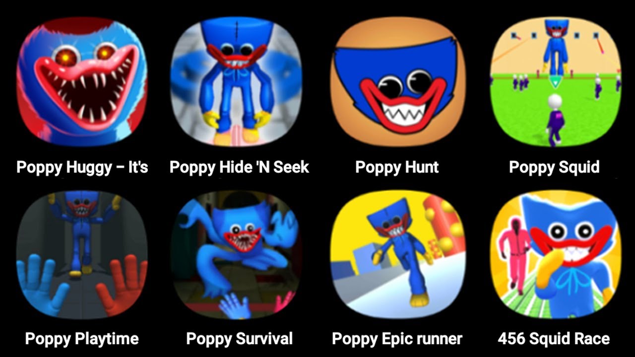 Poppy Huggy - It's Playtime, Poppy Hide 'N Seek Playtime, Poppy Hunt ...