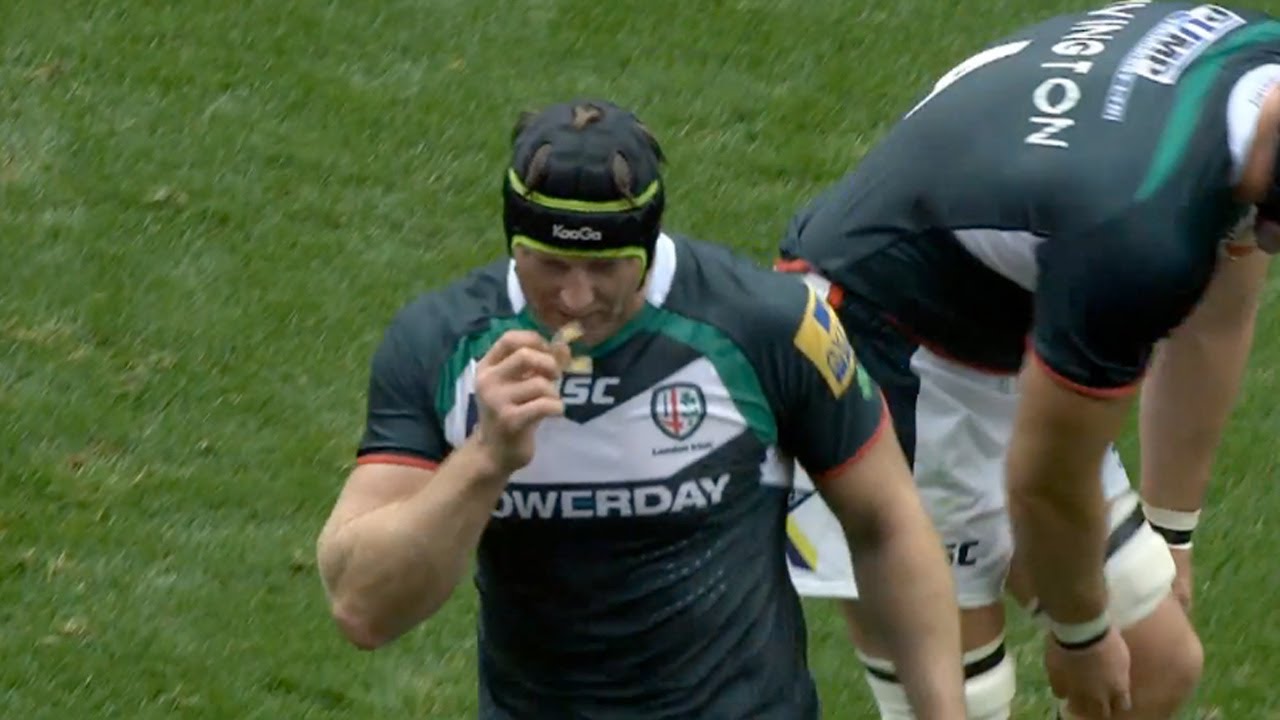 Ian Gough drops his gum shield - YouTube