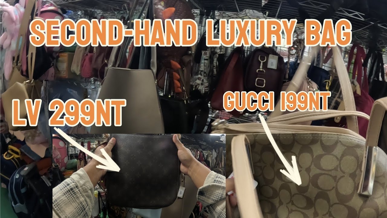 SECOND-HAND LUXURY BAGS IN TAIWAN/thrift store/LOUIS VUITTON - YouTube
