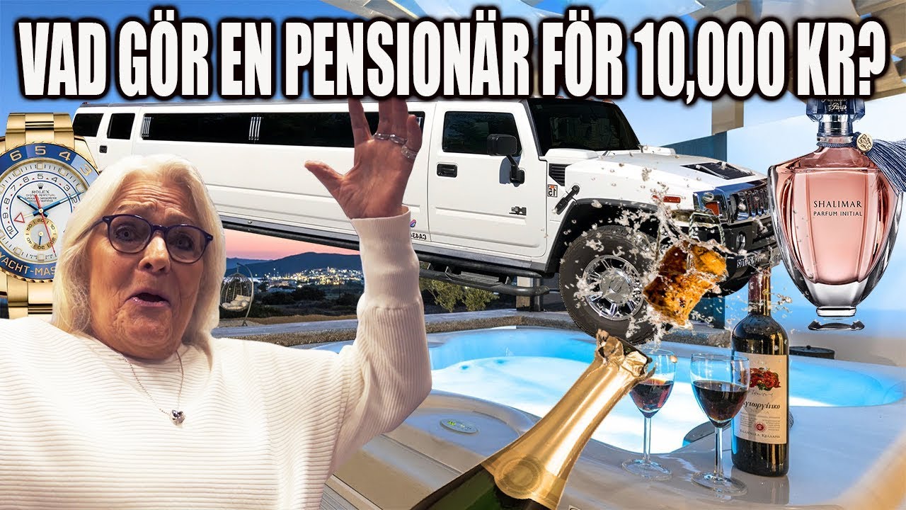VAD GÖR EN PENSIONÄR FÖR 10,000 KR? - YouTube