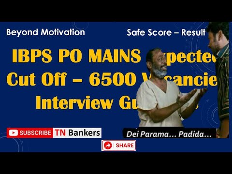IBPS PO Mains Expected Cutoff -dai parama padida -beyond motivation it ...