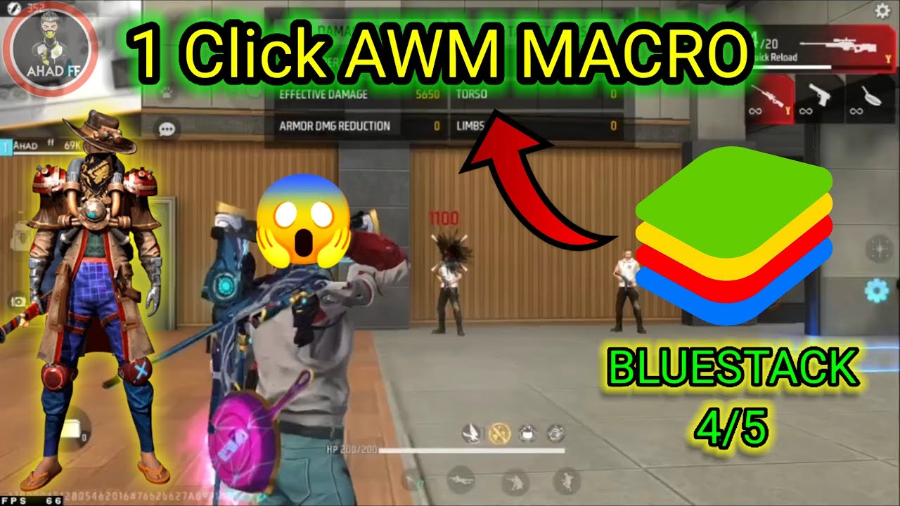 HOW TO MAKE AWM MACRO ON BLUESTACK | DUBBLE SNIPER SETTING | BLUESTACK FAST AWM MACRO | SNIPER ...