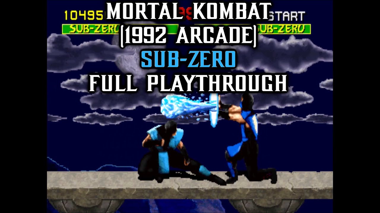 Mortal Kombat (1992) Sub-Zero Full Playthrough - YouTube