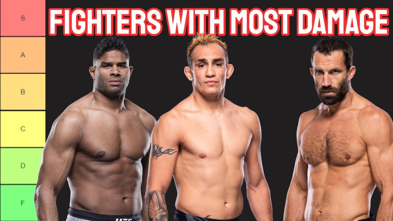 The UFC Fighters Who Have Taken the MOST DAMAGE Tier List - YouTube