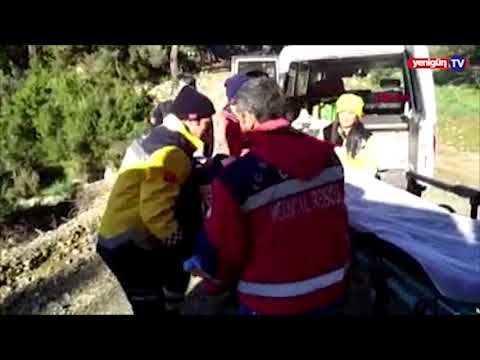 Doğa yürüyüşünde ayağı kırıldı 4 saat sedye ile taşındı