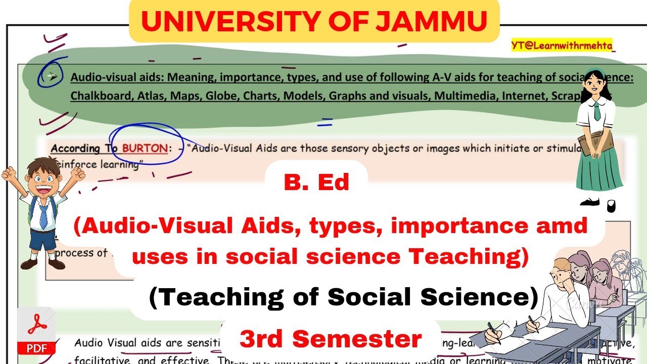 Audio-Visual Aids, uses | Teaching of Social science| B.Ed 3rd sem ...