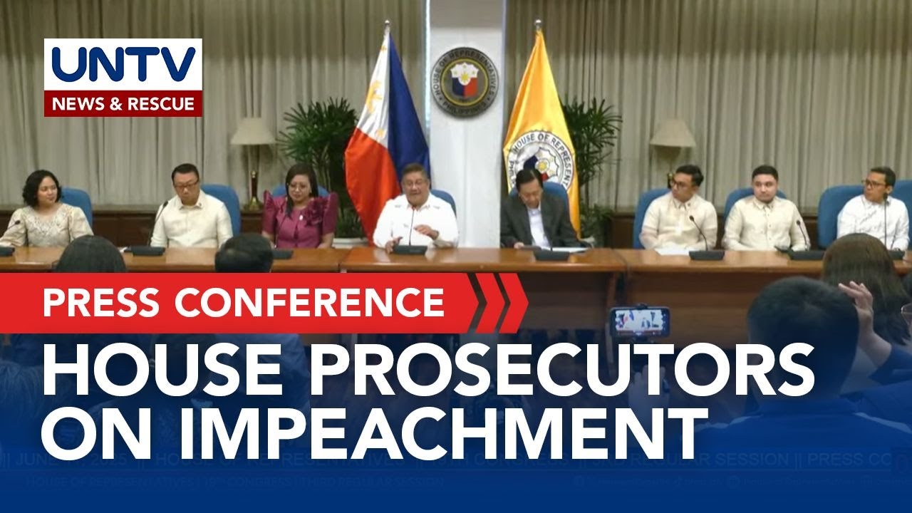 House Prosecutors react on Senate proceedings re Impeachment - YouTube