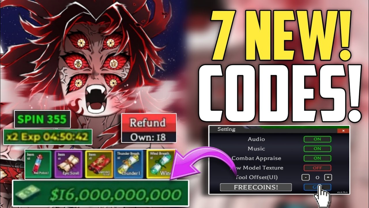 *JULY! CODES* ALL WORKING CODES FOR DEMON BLADE IN 2024 - ROBLOX! DEMON ...