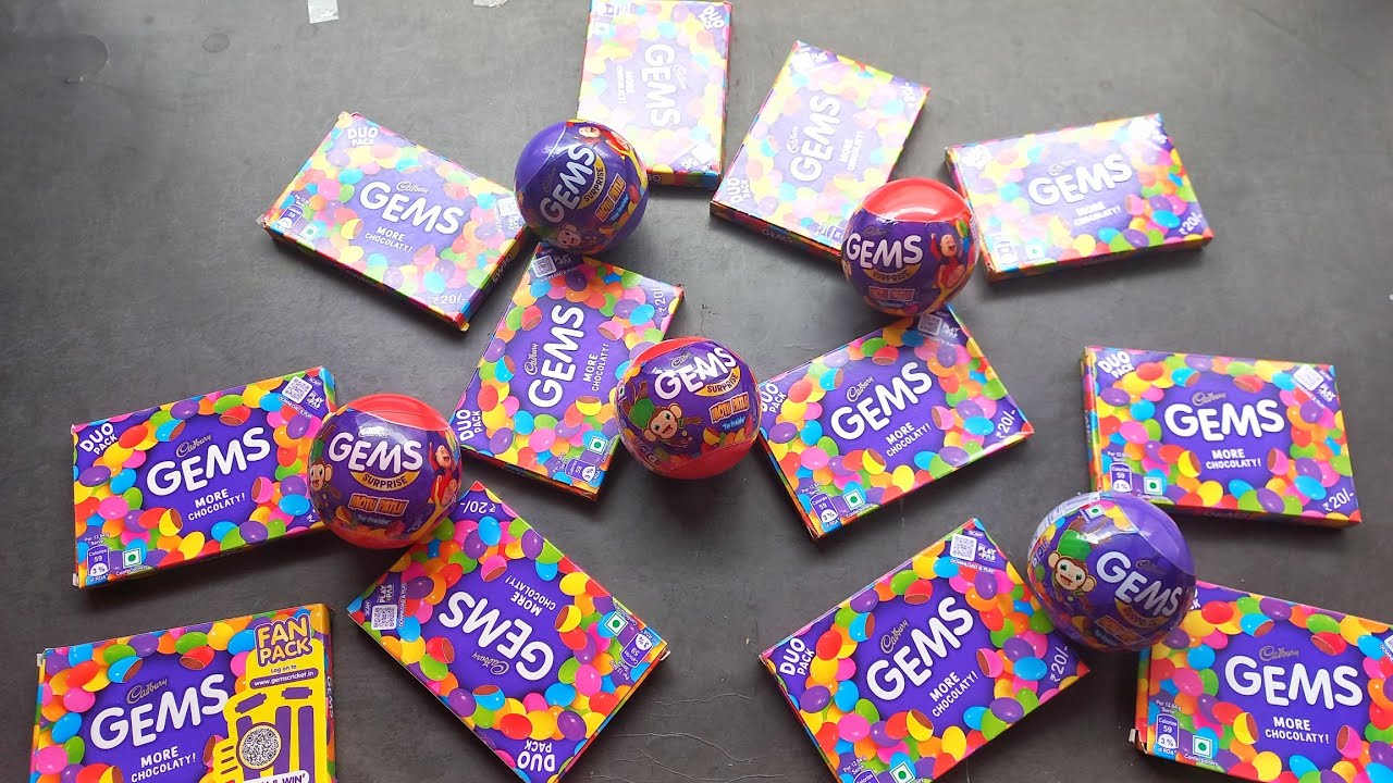 gems opening video, surprise toys, chocolate opening video, lots of ...