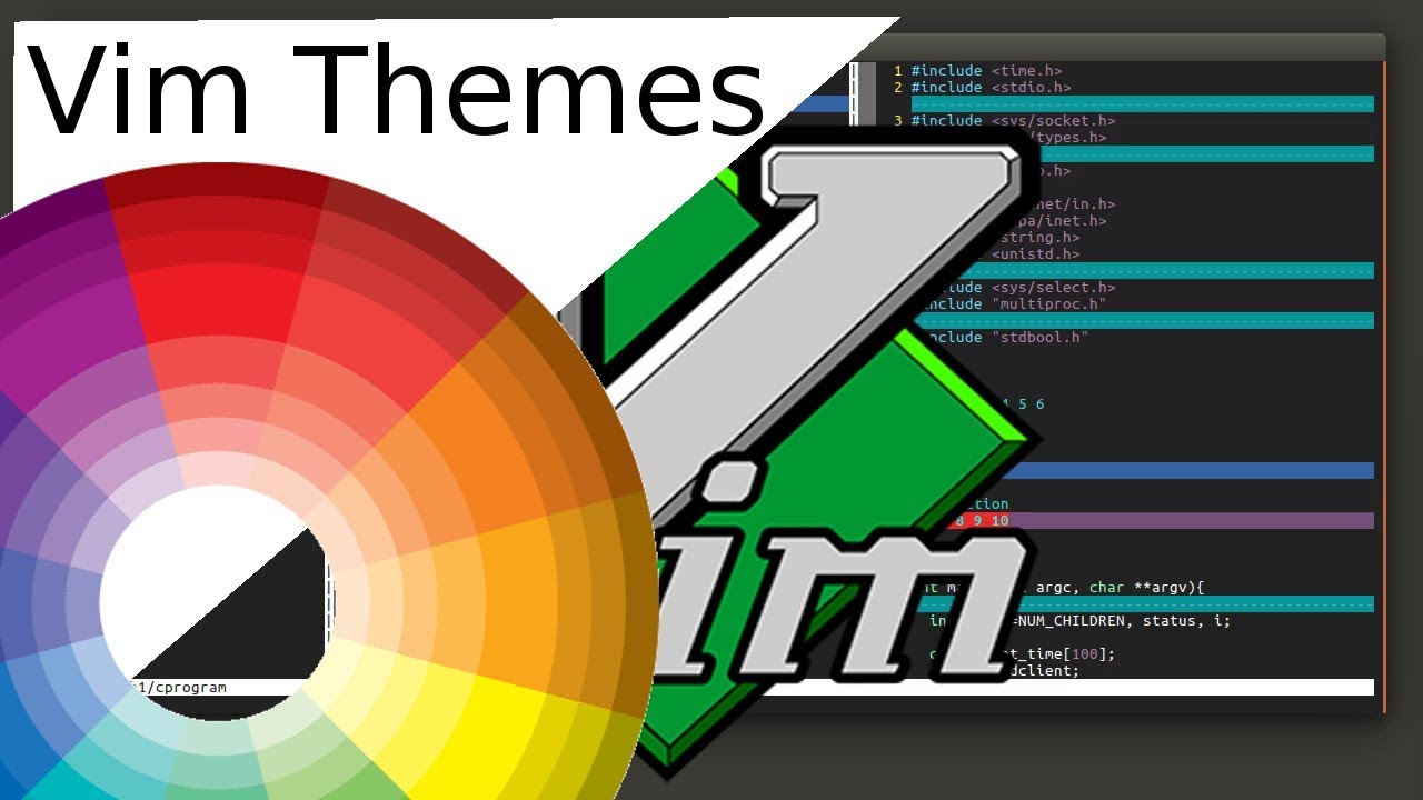 (جزء 12) Vim Plugins - Vim Themes - تثبيت اجمل خمسة ثيمات فيم ومقارنة ...